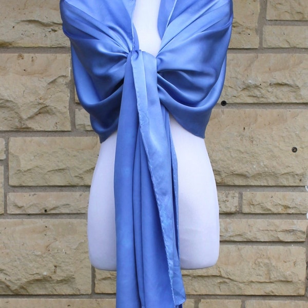 Silk Powder Blue Scarf - Etsy