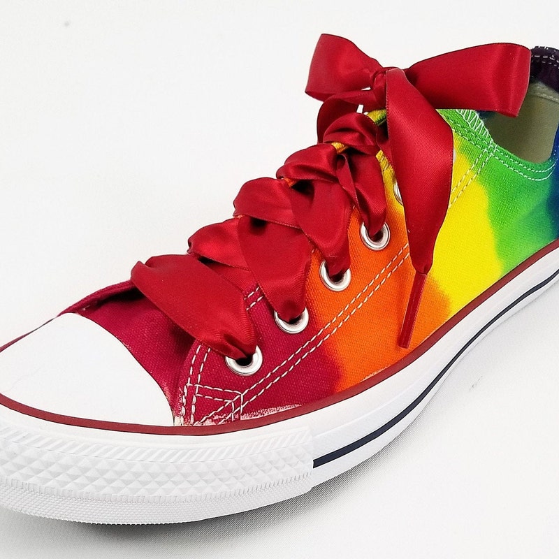 Red and Gold Converse Laces - Etsy