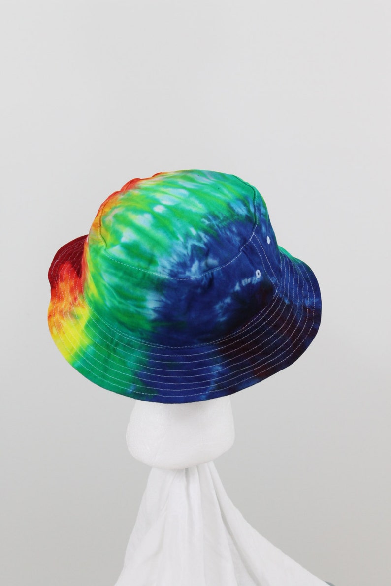Tie Dyed Bucket Hat Rainbow Bucket Hat Unisex Bucket Hat - Etsy