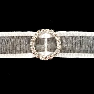 Heart Shaped Buckle, 3/8" Rhinestone Studded Buckle, 1/2" Round ...