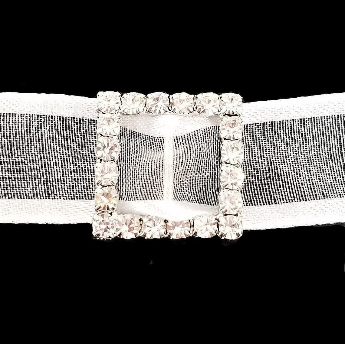 Heart Shaped Buckle, 3/8" Rhinestone Studded Buckle, 1/2" Round ...