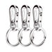 Silver Toned Metal Carabiner Clip, Key Ring Key Chain, Key Ring Chain ...