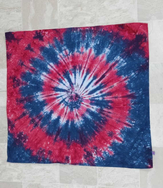 Red White and Blue Bandana Cotton Square Bandanna Head | Etsy