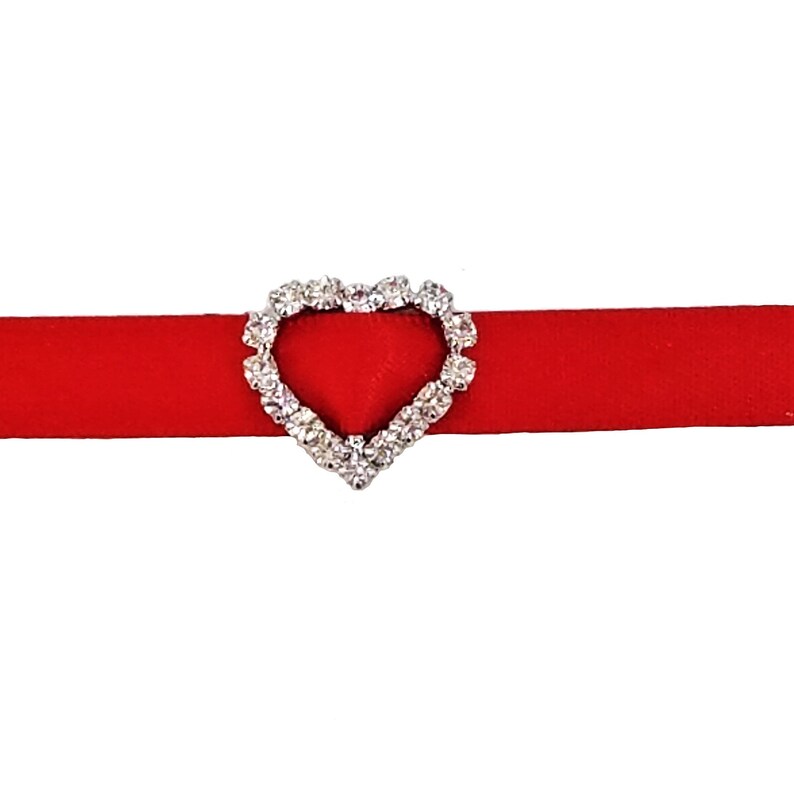 Heart Shaped Buckle 3/8 Rhinestone Studded Buckle - Etsy