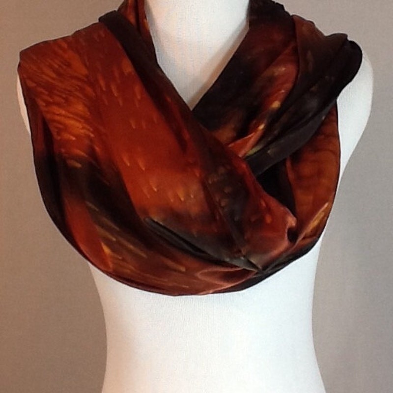 Burnt Orange Scarf - Etsy