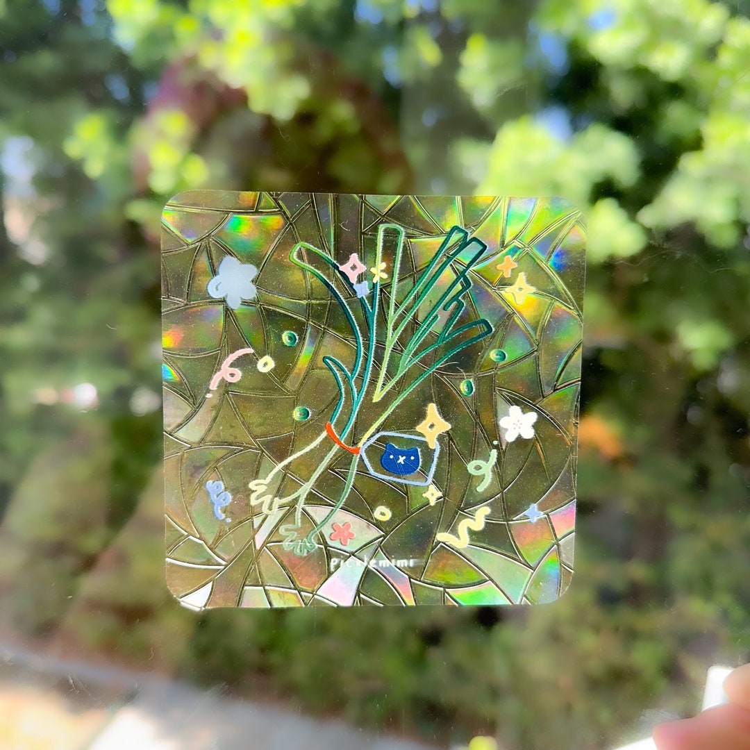 Negi Scallion Cute Asian Food Sun Catchers Window Cling | Kawaii Home ...