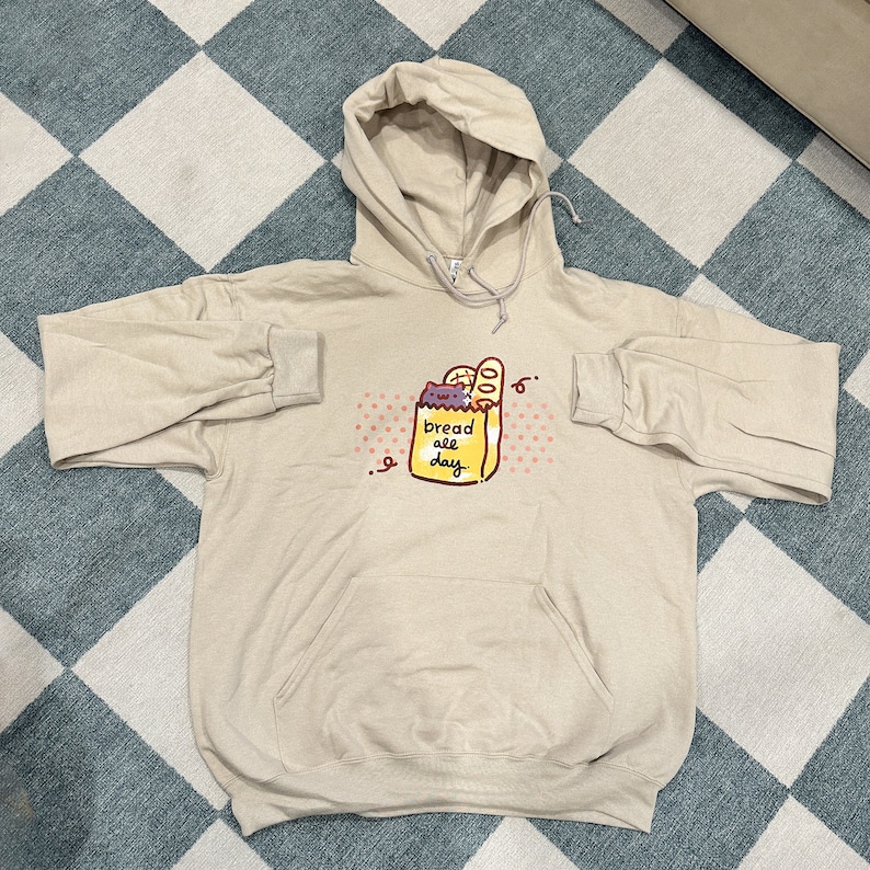 Cute Bread Cat Sweater | Kawaii Hoodie | Bread Aesthetic Apparel ...