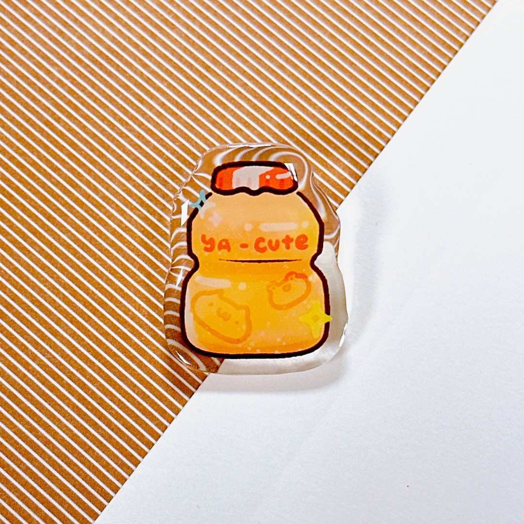 Cute Yogurt Drink Yakult Pins Unique Asian Grocery Food Art Gifts ...
