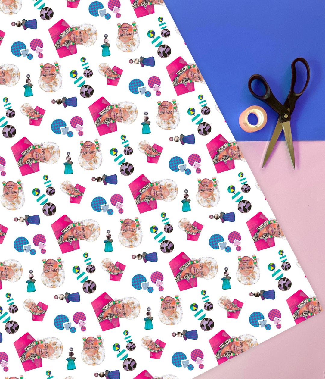 Pat Butcher Wrapping Paper – Funny Retro Eastenders Gift Wrap - Etsy