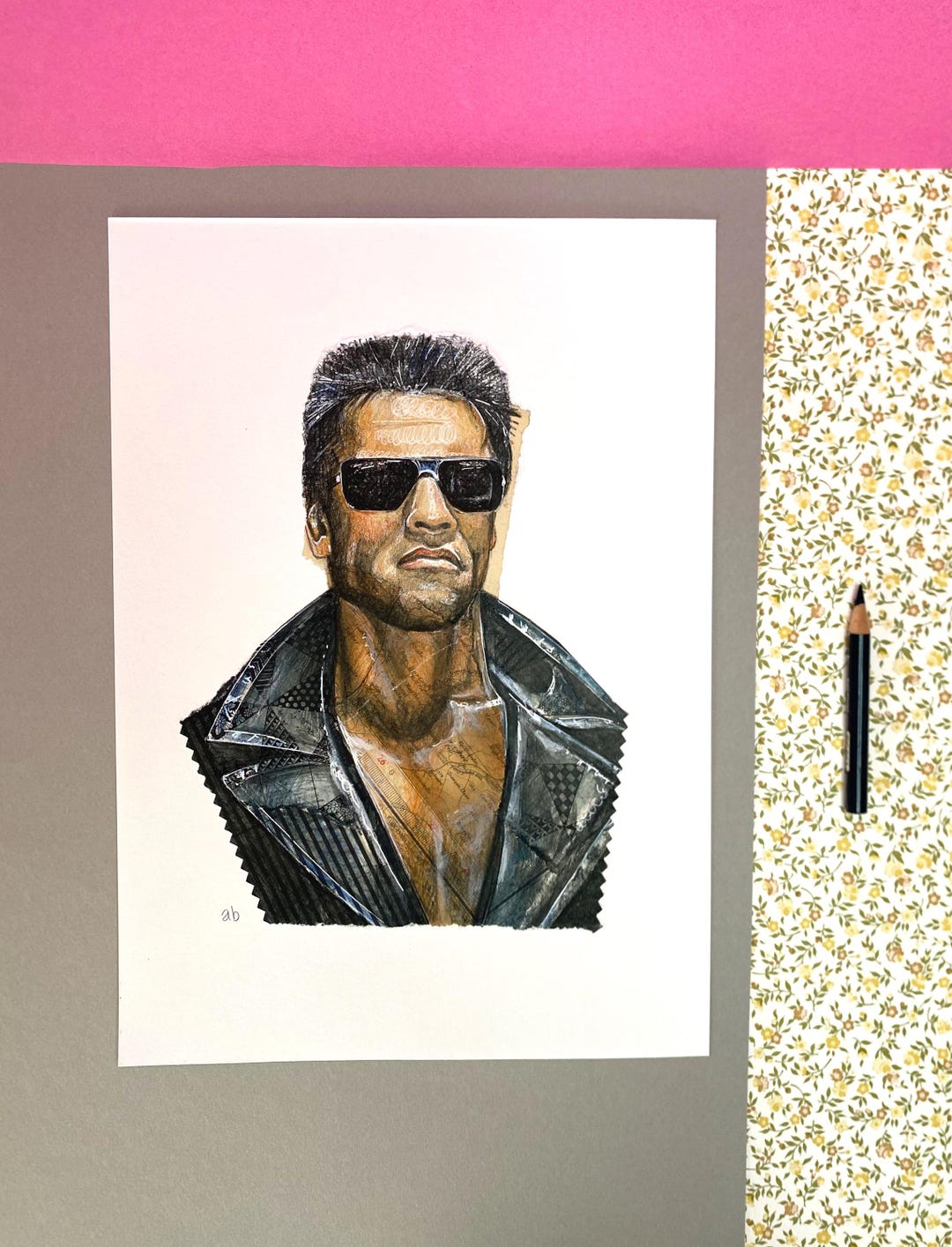 Arnie Terminator Original Illustration – One of a Kind Artwork of ...