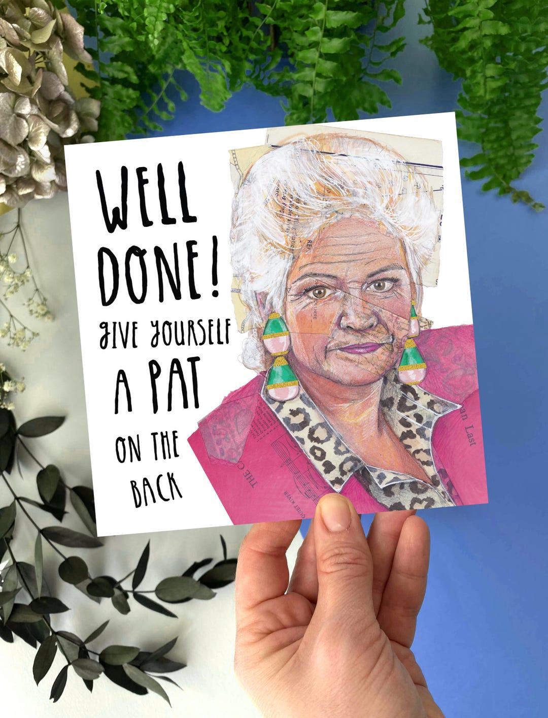 Pat Butcher Well Done Card: 90s Eastenders Congratulations - Etsy