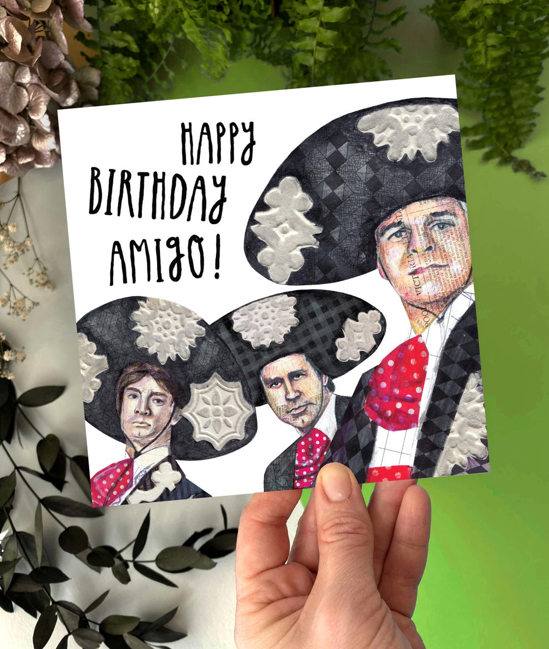 Funny 80s Movie Birthday Card: the Three Amigos - Etsy