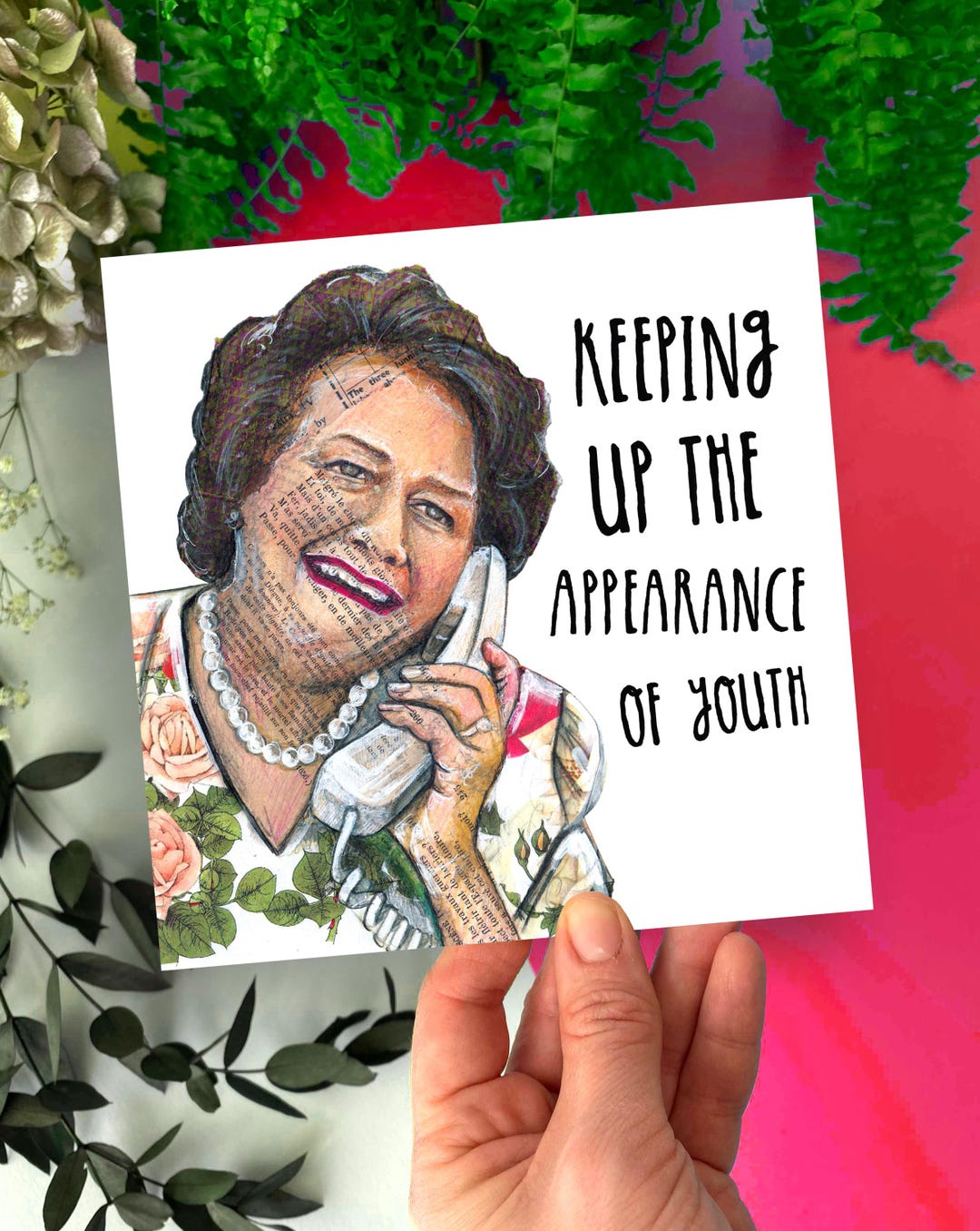 Hyacinth Bucket Birthday Card, Keeping up Appearances, British Sitcom ...