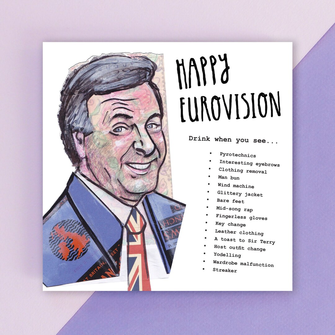 Happy Eurovision - Drinking Game Card - Etsy UK