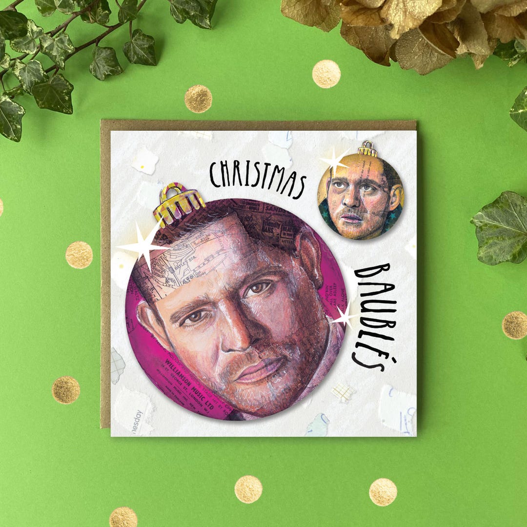 Christmas Baublé - Michael Bublé Christmas Card - Etsy