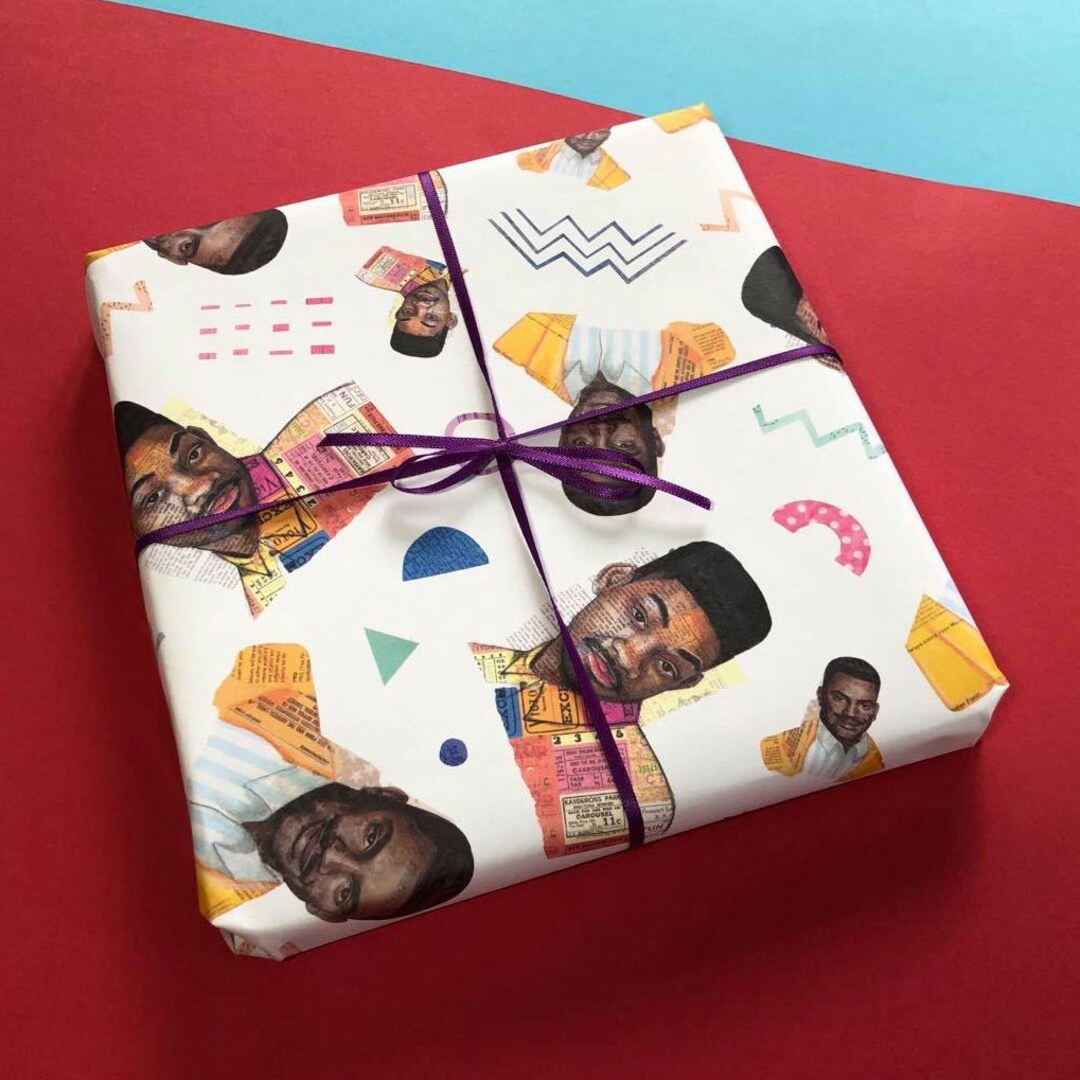 90s Fresh Prince Wrapping Paper, Will Smith Carlton Banks Fresh Prince ...