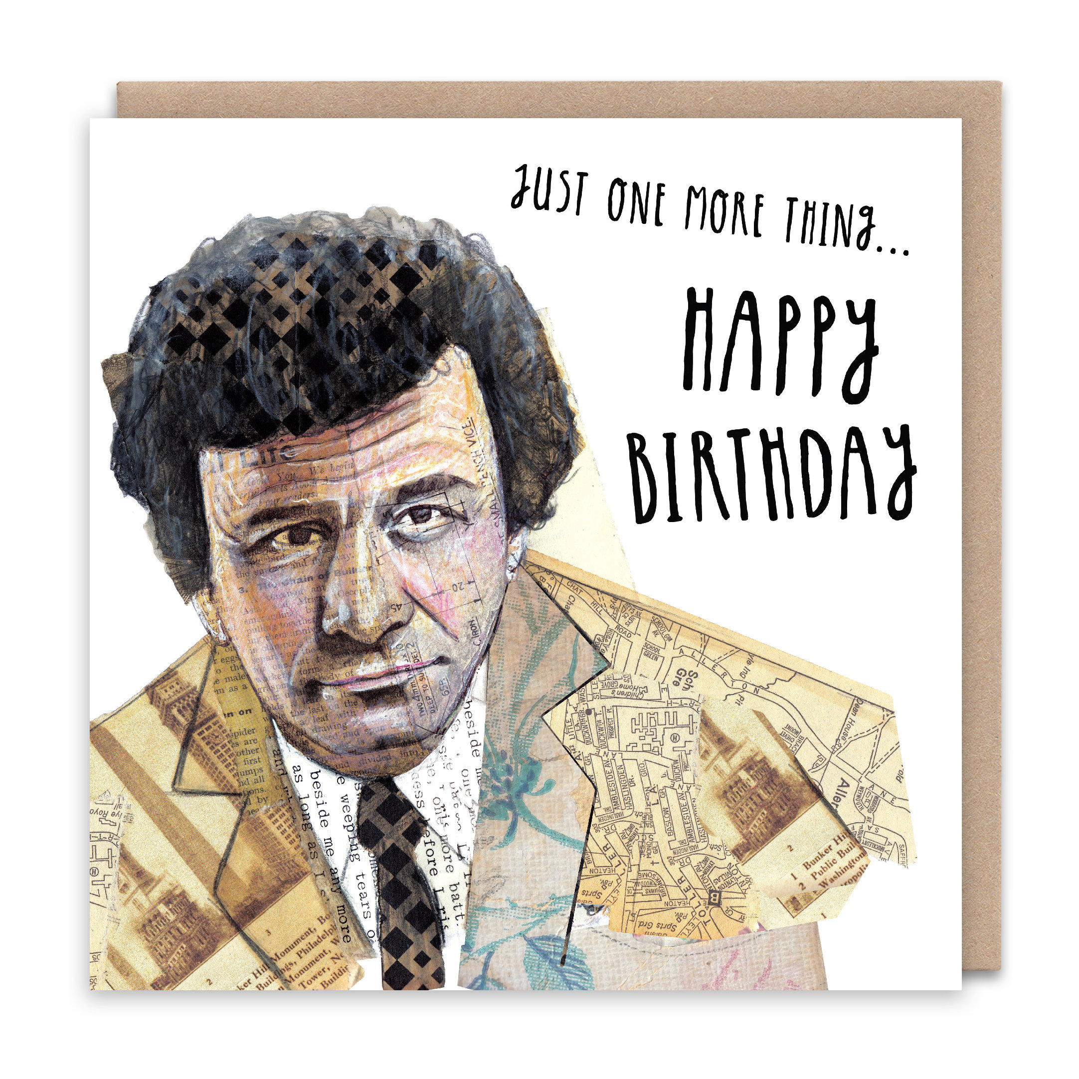 Columbo Greeting Card Just One More Thing... Happy Birthday - Etsy UK