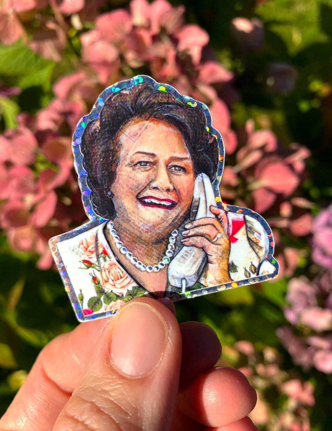 Hyacinth Bucket Holographic Sticker, Keeping up Appearances Gift, Retro ...