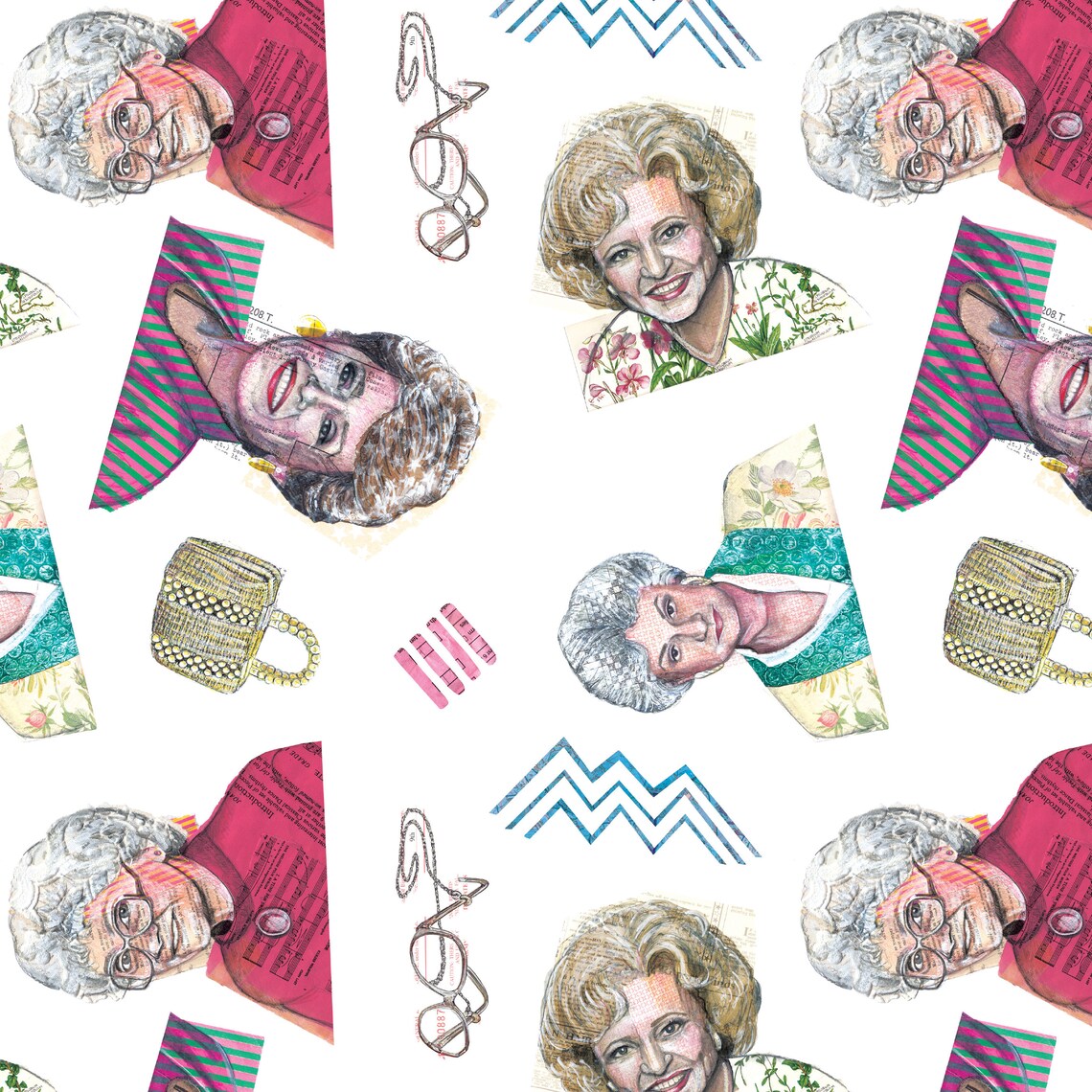 Golden Girls Wrapping Paper - Etsy UK