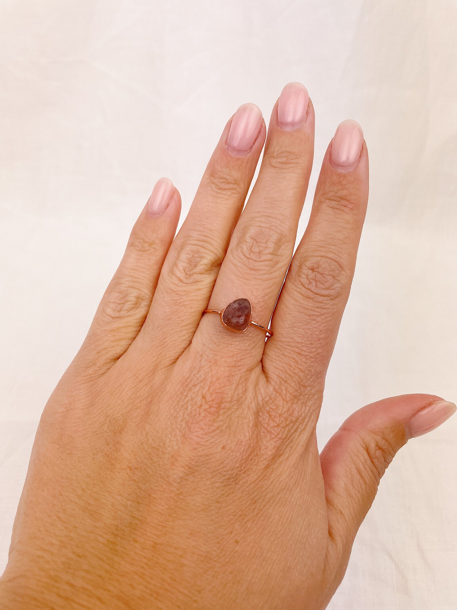 Strawberry Quartz Ring Quartz Ring Red Quartz Ring Size S - Etsy UK