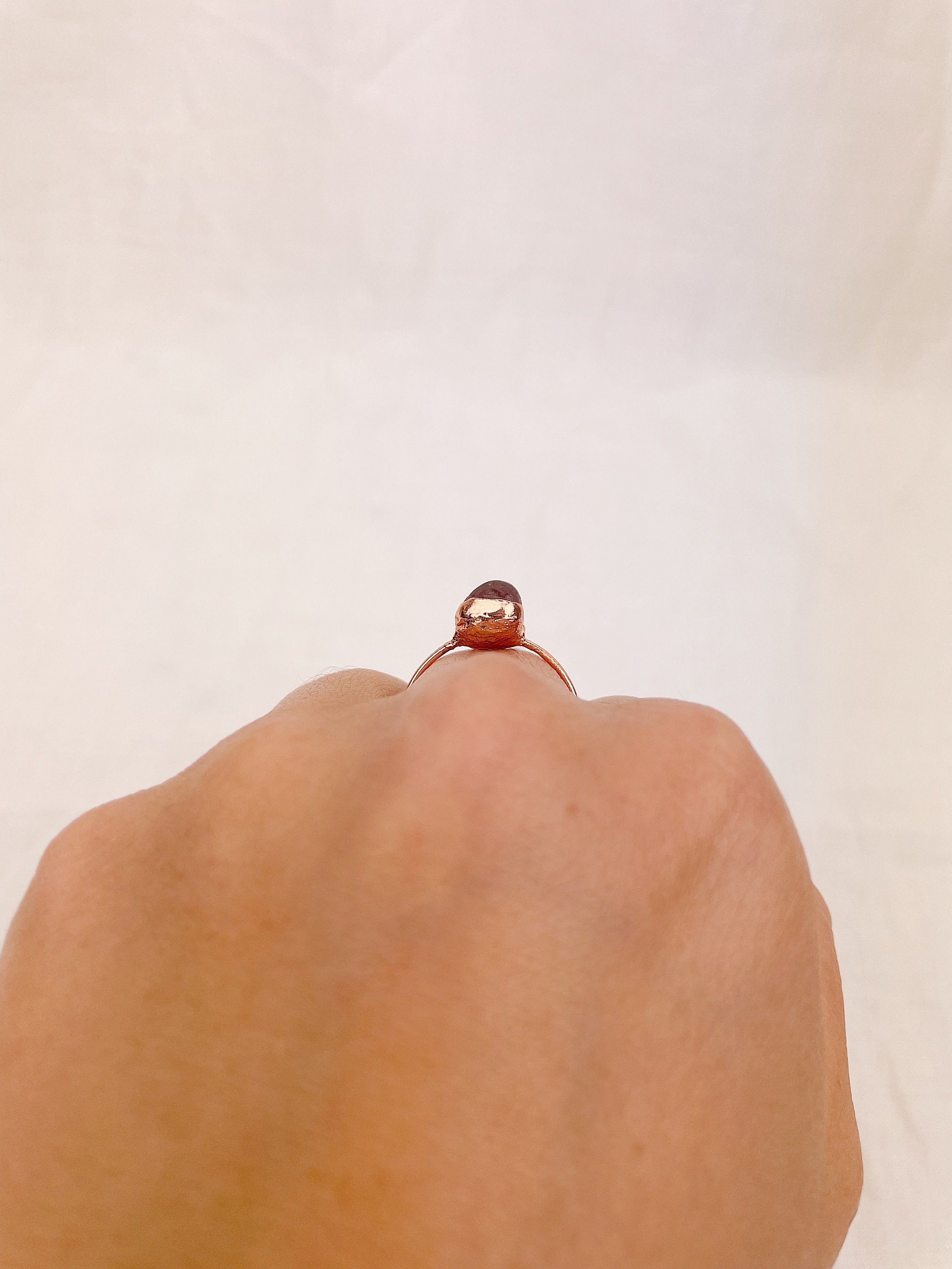 Strawberry Quartz Ring Quartz Ring Red Quartz Ring Size S - Etsy UK