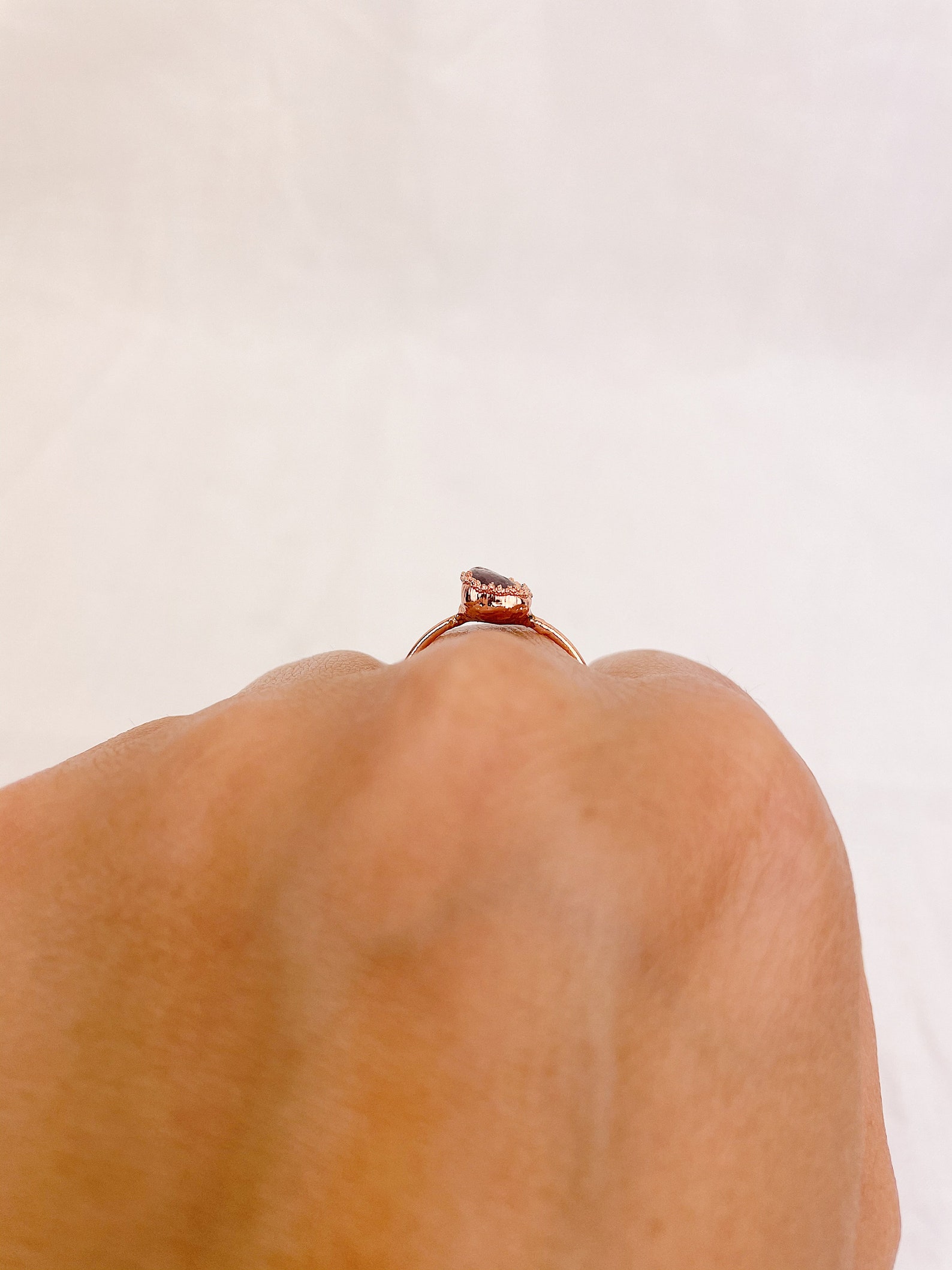 Strawberry Quartz Ring Quartz Ring Red Quartz Ring Size P | Etsy