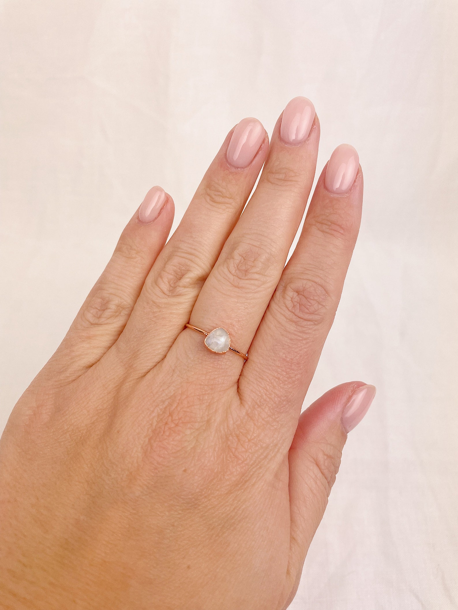 Moonstone Ring Electroformed Moonstone Ring Moonstone Copper - Etsy UK