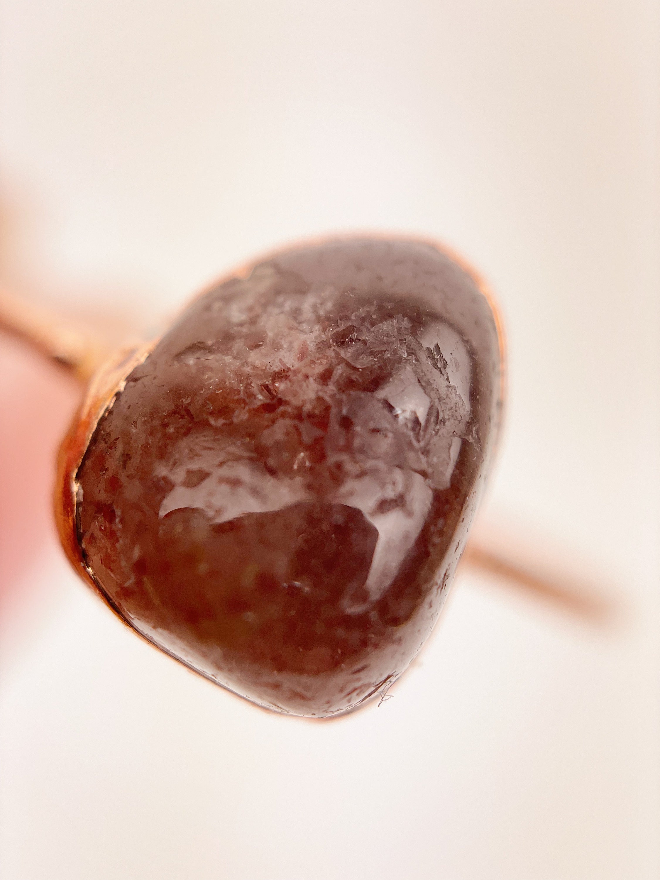 Strawberry Quartz Ring Quartz Ring Red Quartz Ring Size S - Etsy UK