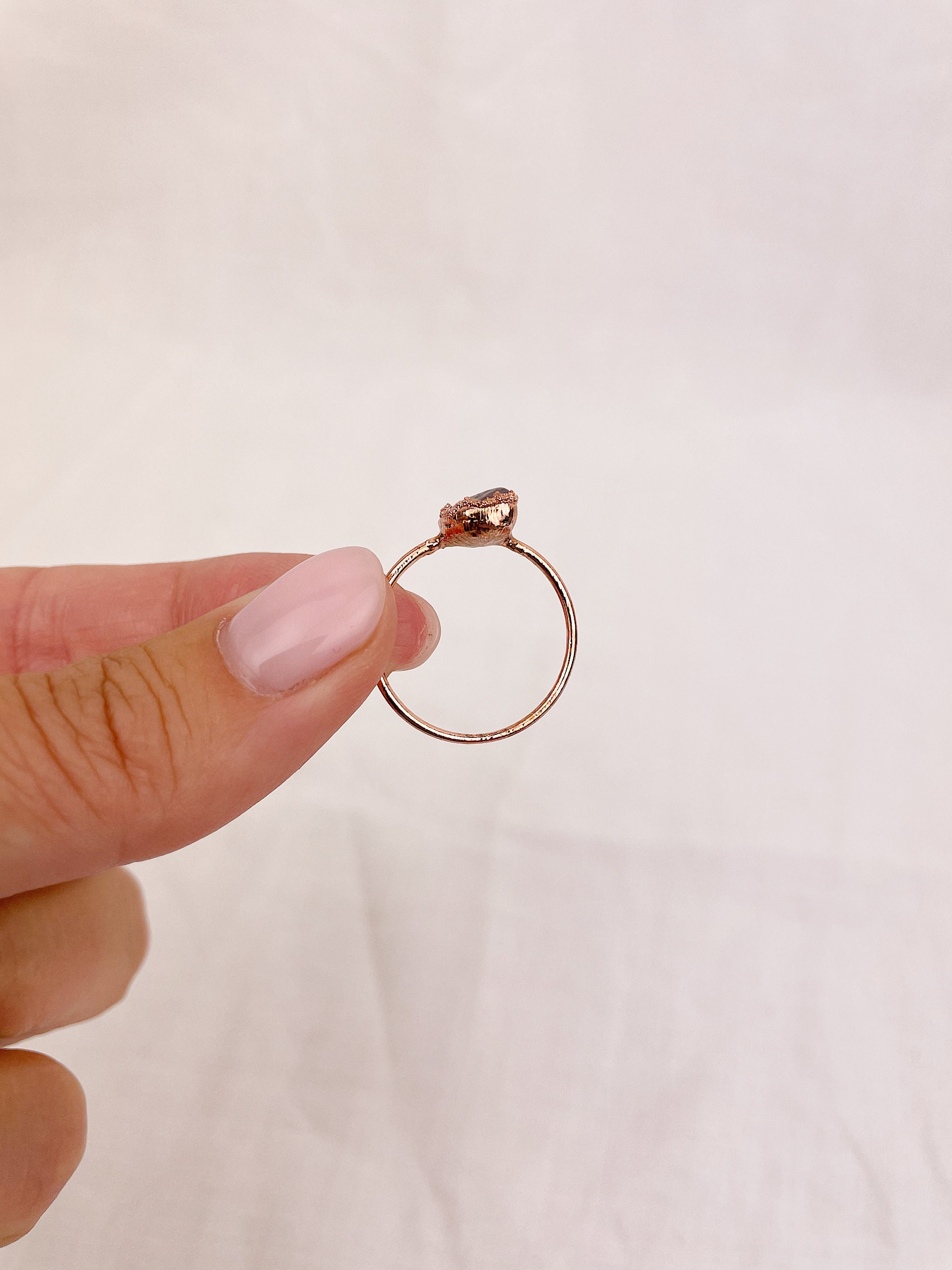 Strawberry Quartz Ring Quartz Ring Red Quartz Ring Size P | Etsy