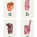 ASL Alphabet Flashcards Printable American Sign Language ABC Cards ASL ...