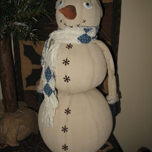 Large Standing Roly Poly Snowman - Etsy