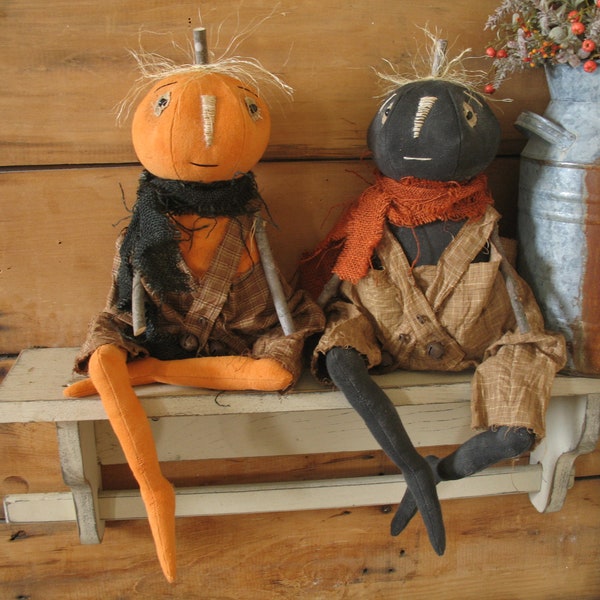 Primitive Pumpkin Doll Pattern - Etsy