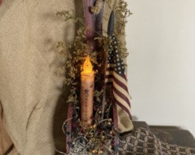 Americana Primitive Ladle Candle Holder - Etsy