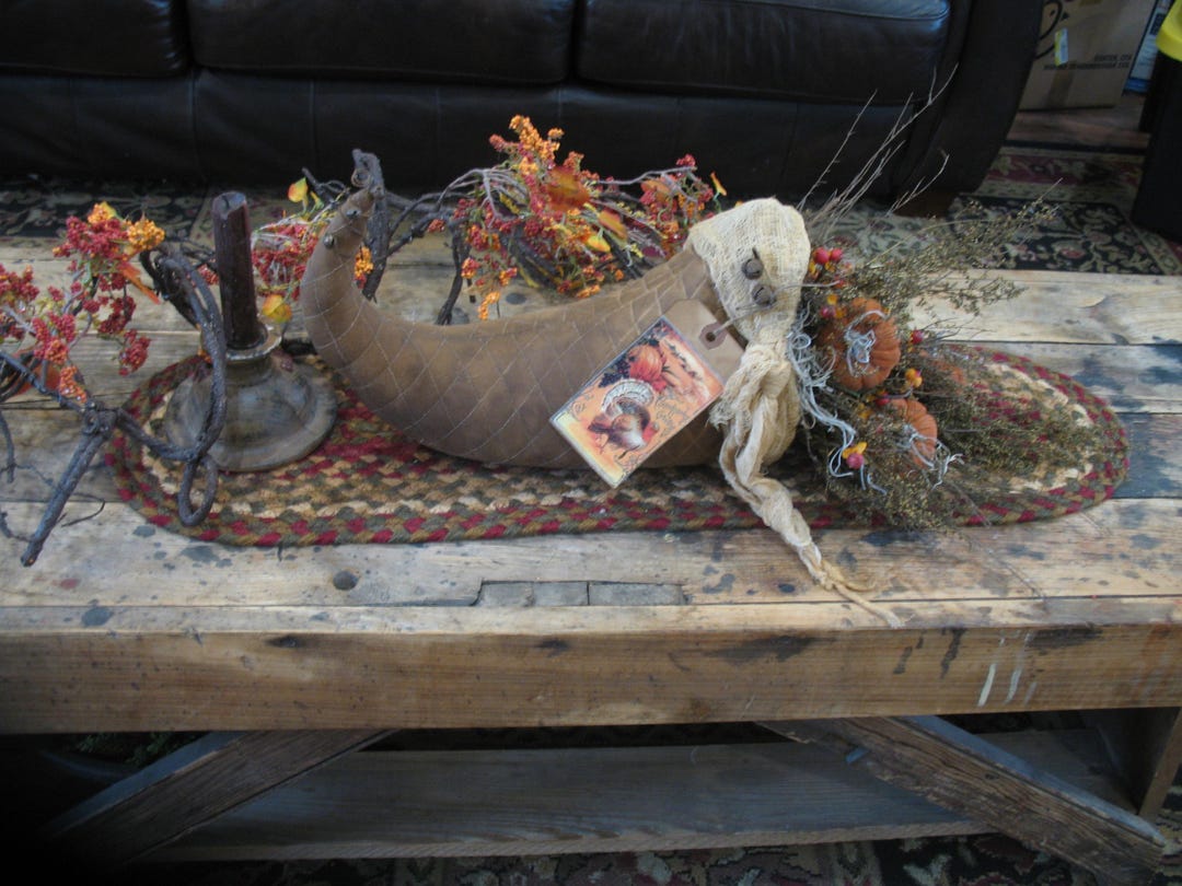 Primitive Fall Thanksgiving Cornucopia - Etsy