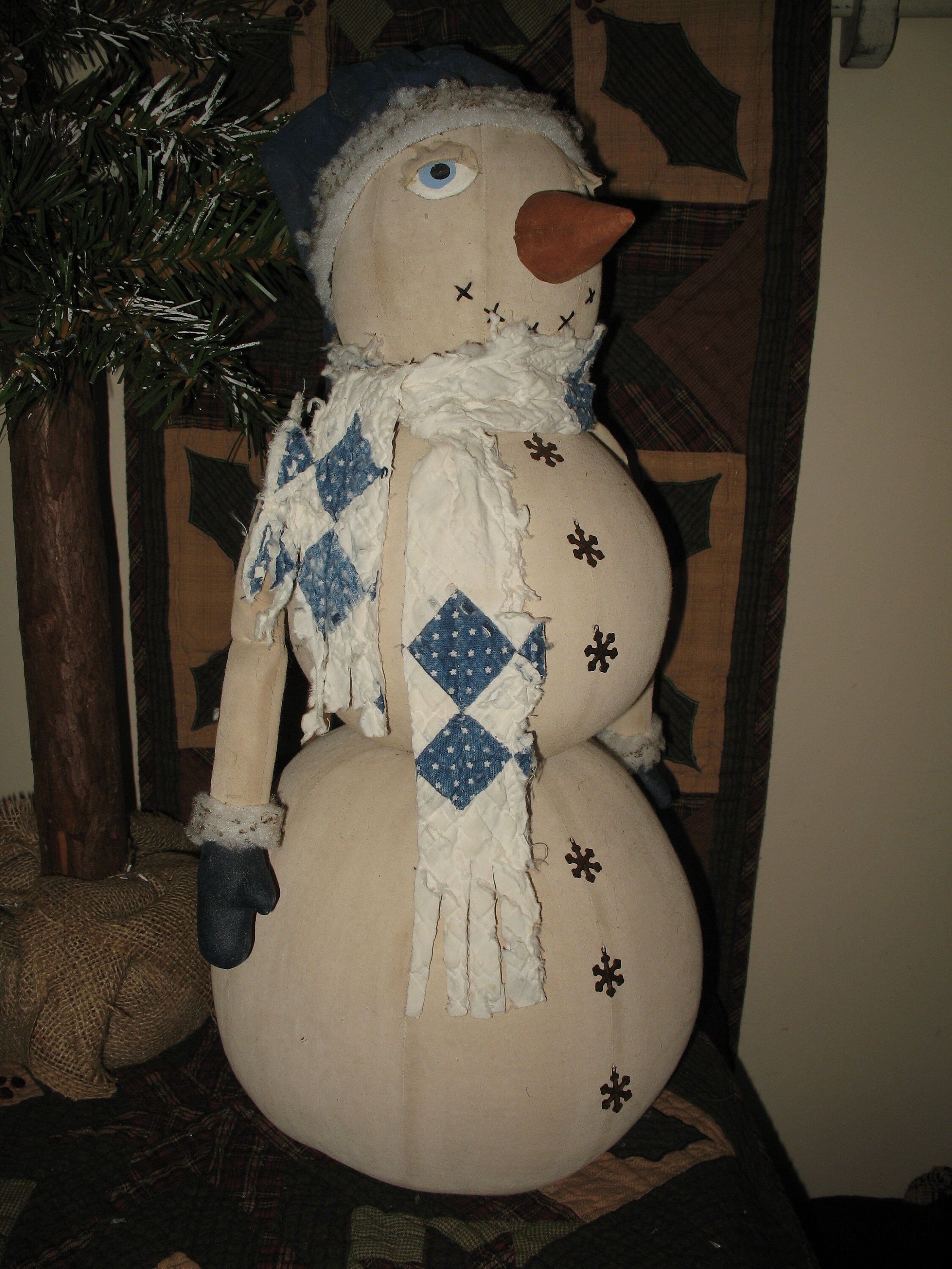 Large Standing Roly Poly Snowman - Etsy