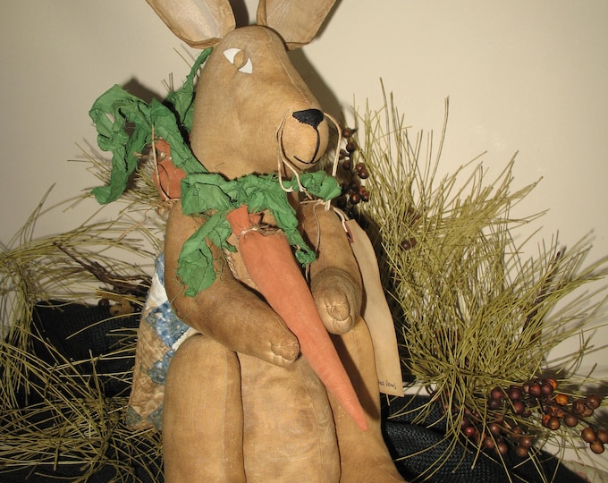 Plush Fur Primitive Bunny - Etsy