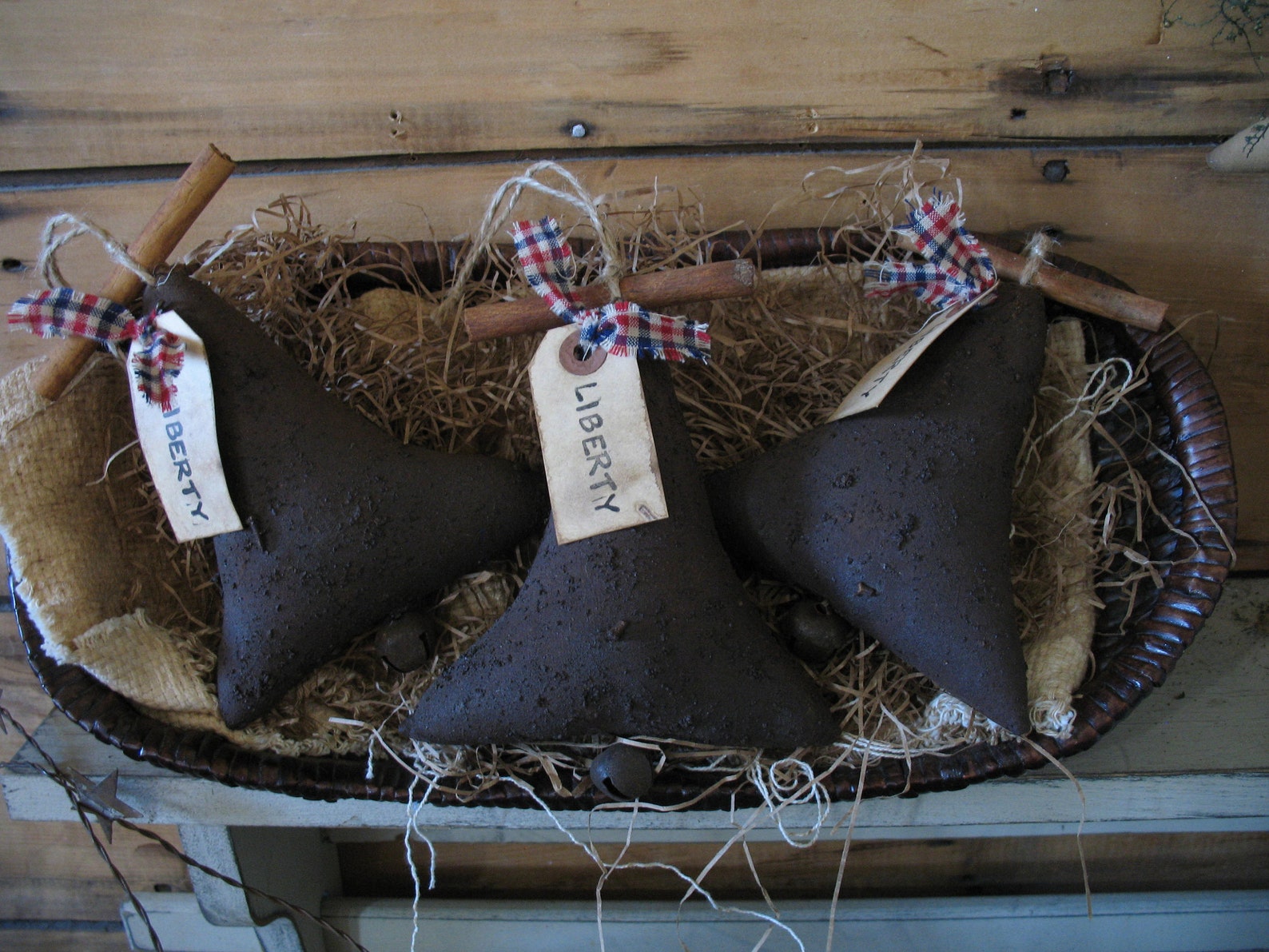 Primitive Rusty Looking Liberty Bell Ornament - Etsy