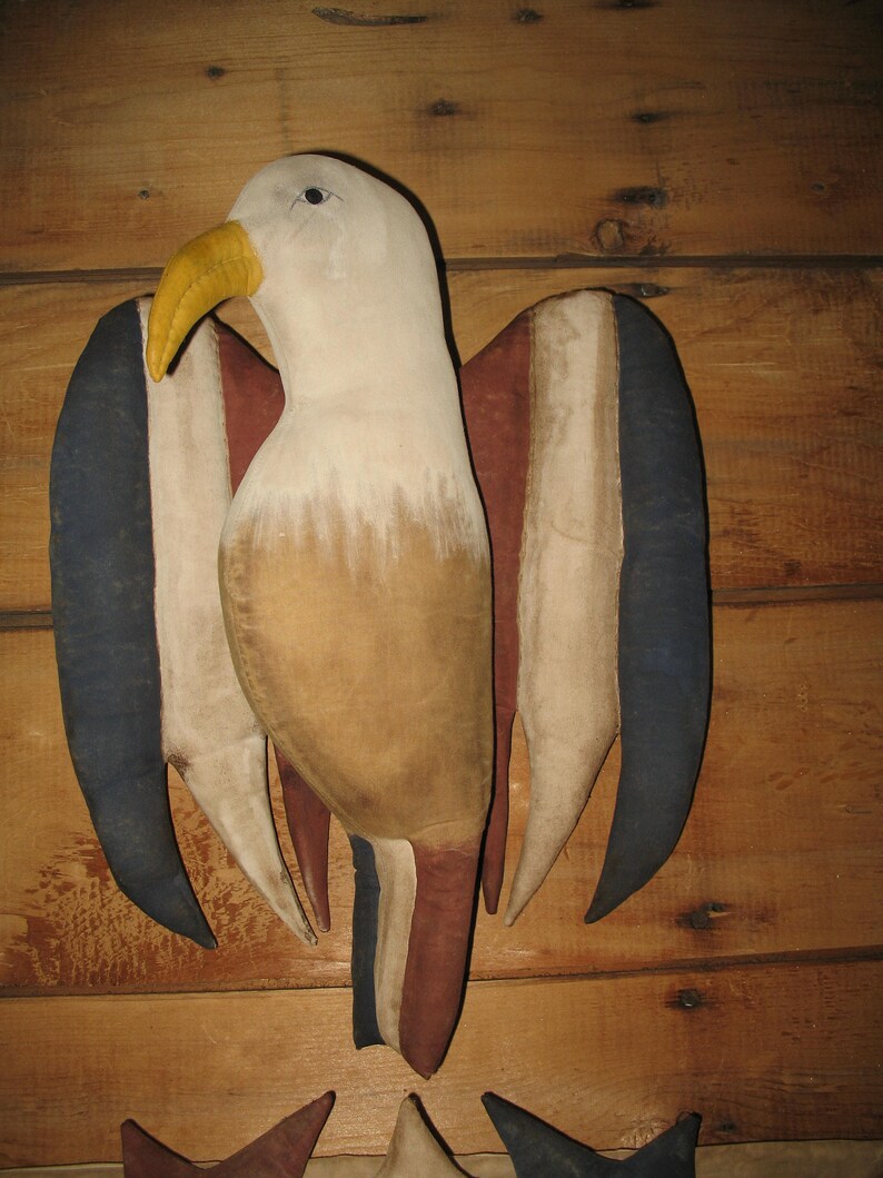 Primitive Americana Eagle With Star Banner - Etsy