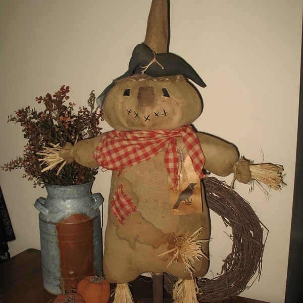 Primitive Scarecrow Doll - Etsy