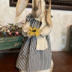 Primitive Farmhouse Bunny Digital Pattern Spring Rabbit Make Do by ...