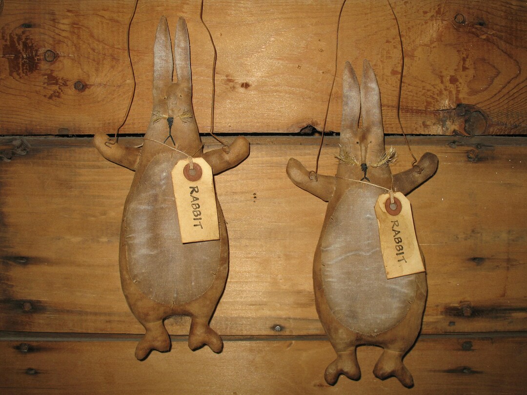 Primitive Rabbit Hanger - Etsy