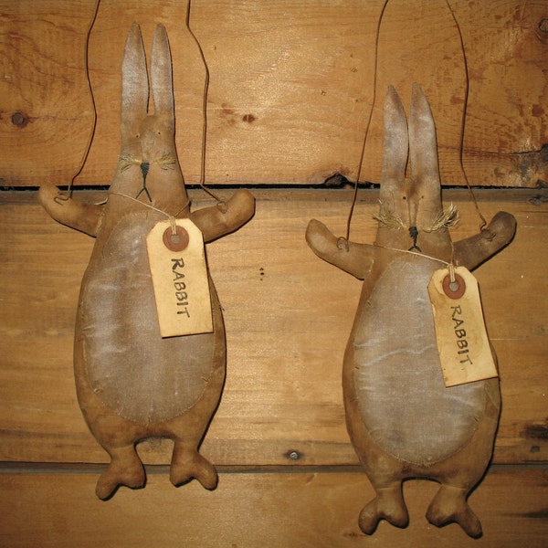 Primitive Rabbits - Etsy