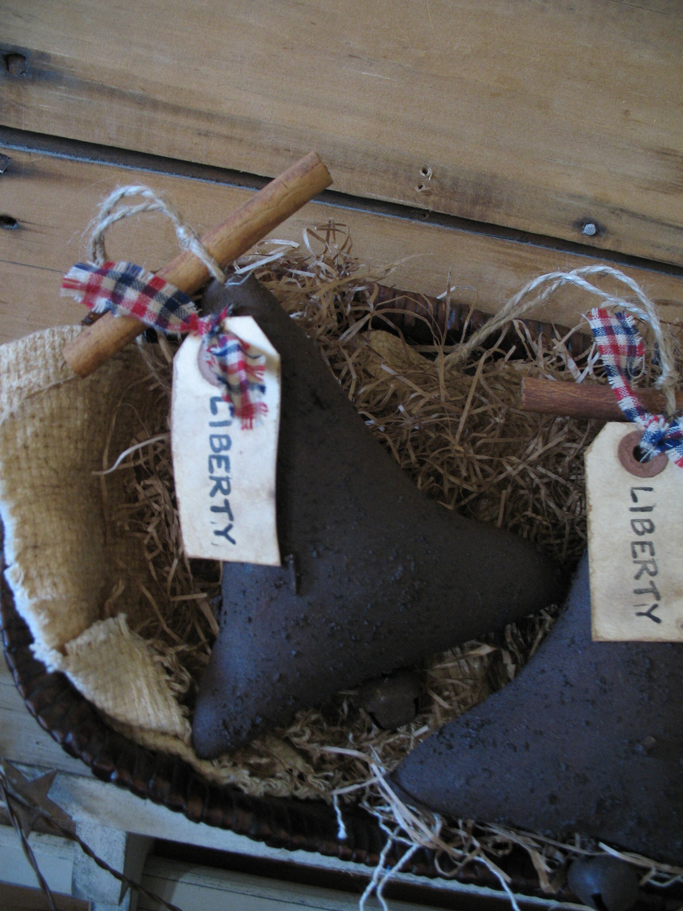 Primitive Rusty Looking Liberty Bell Ornament - Etsy