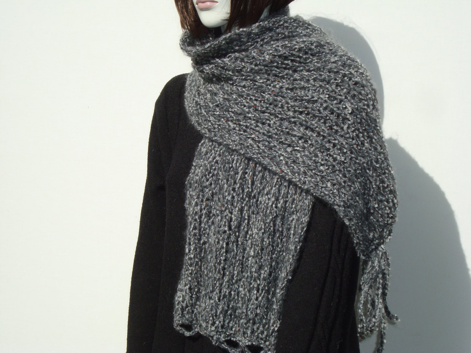 Infinity scarves for women-Knit scarf wool-Oversized infinity | Etsy