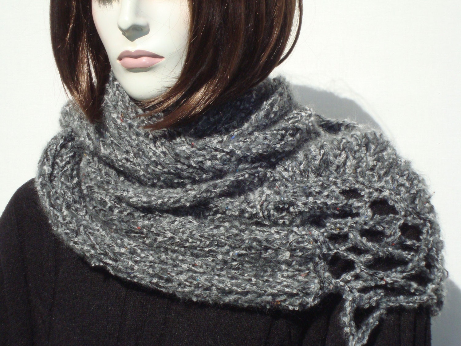 Infinity scarves for women-Knit scarf wool-Oversized infinity | Etsy