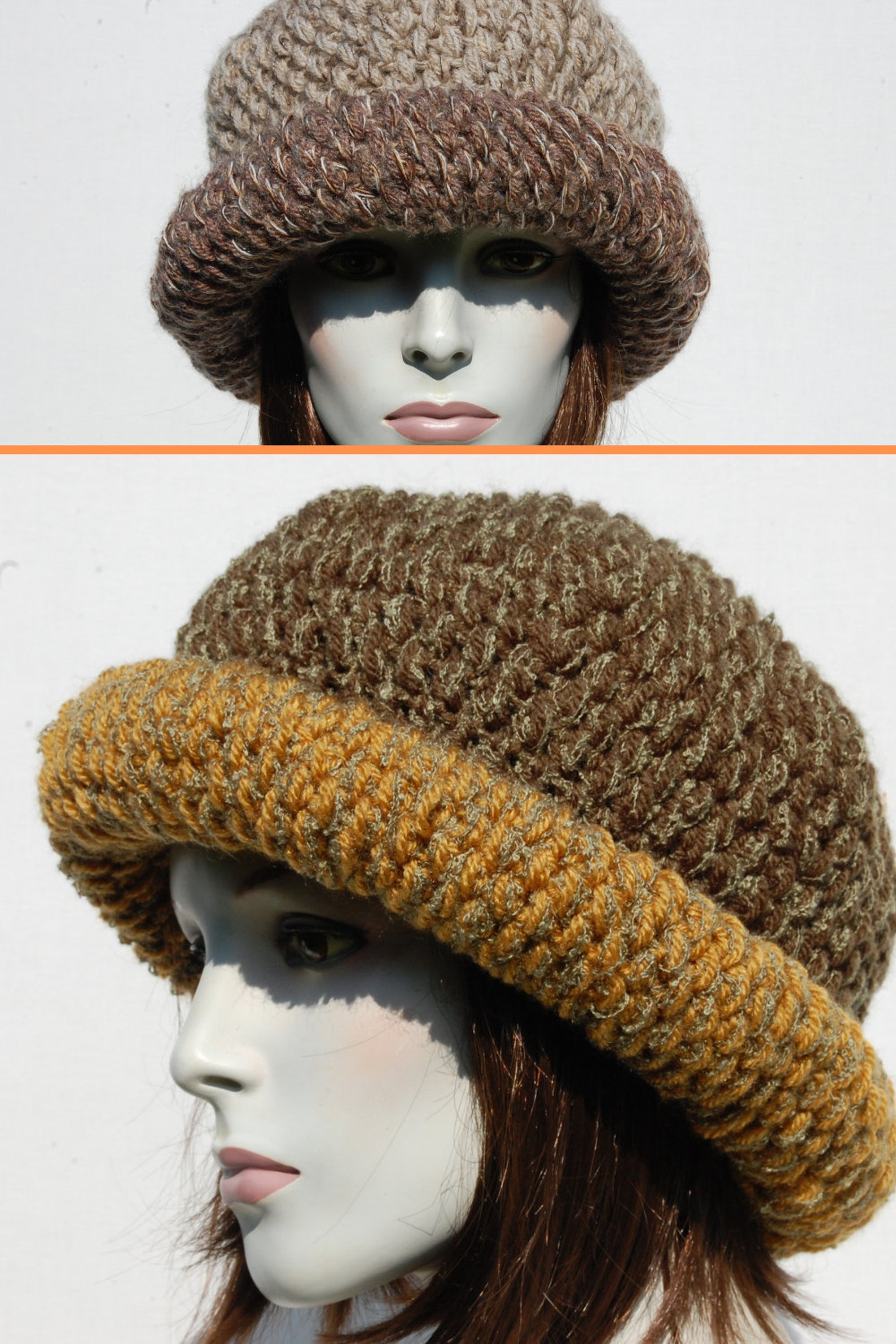 Wool Cloche Hat-womens Wool Hat-cloche Hats Women-chunky Knit Hat-wool ...