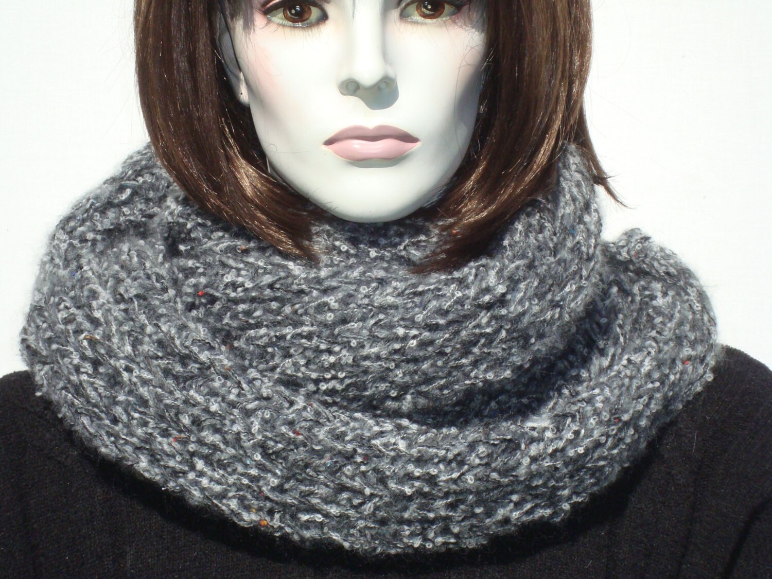 Infinity scarves for women-Knit scarf wool-Oversized infinity | Etsy