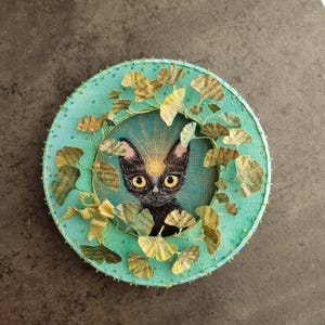 Solaris (ilios) - Embroidery Art - Black Cat - Forbidden Forest ...