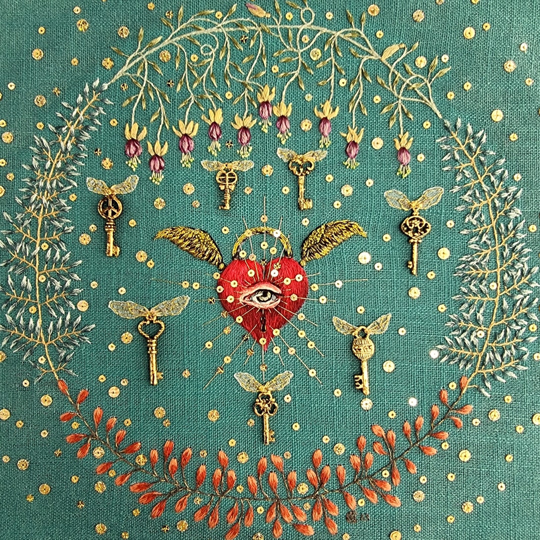 Sacred - Embroidery Art - Sacred Heart - Sacré Coeur - Beautiful ...