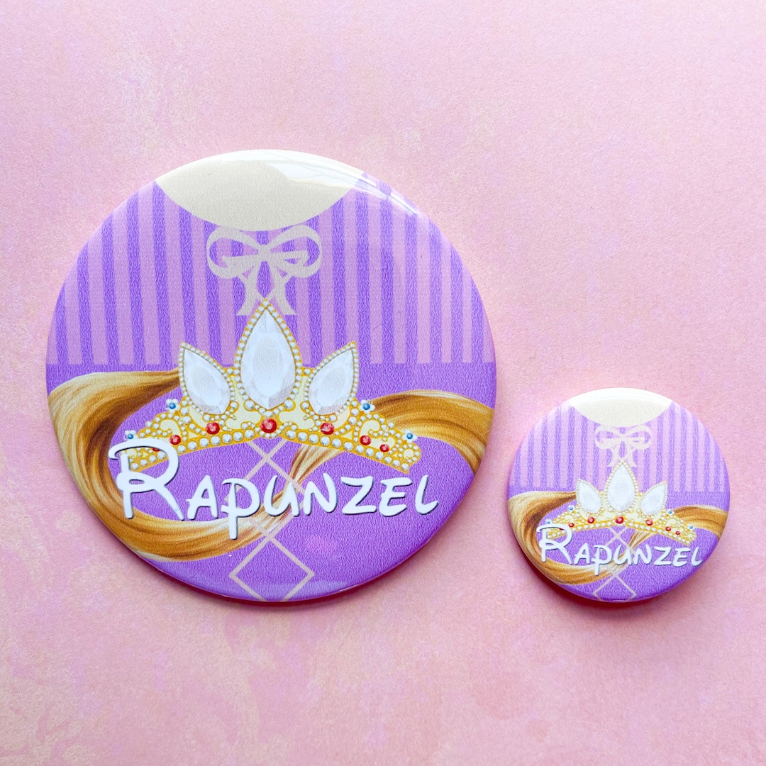 Rapunzel Pin Back Button Set - Etsy